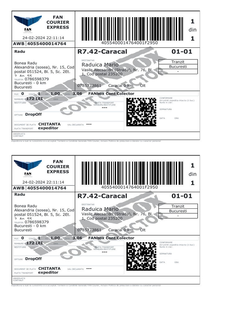 FAN Courier Express | PDF