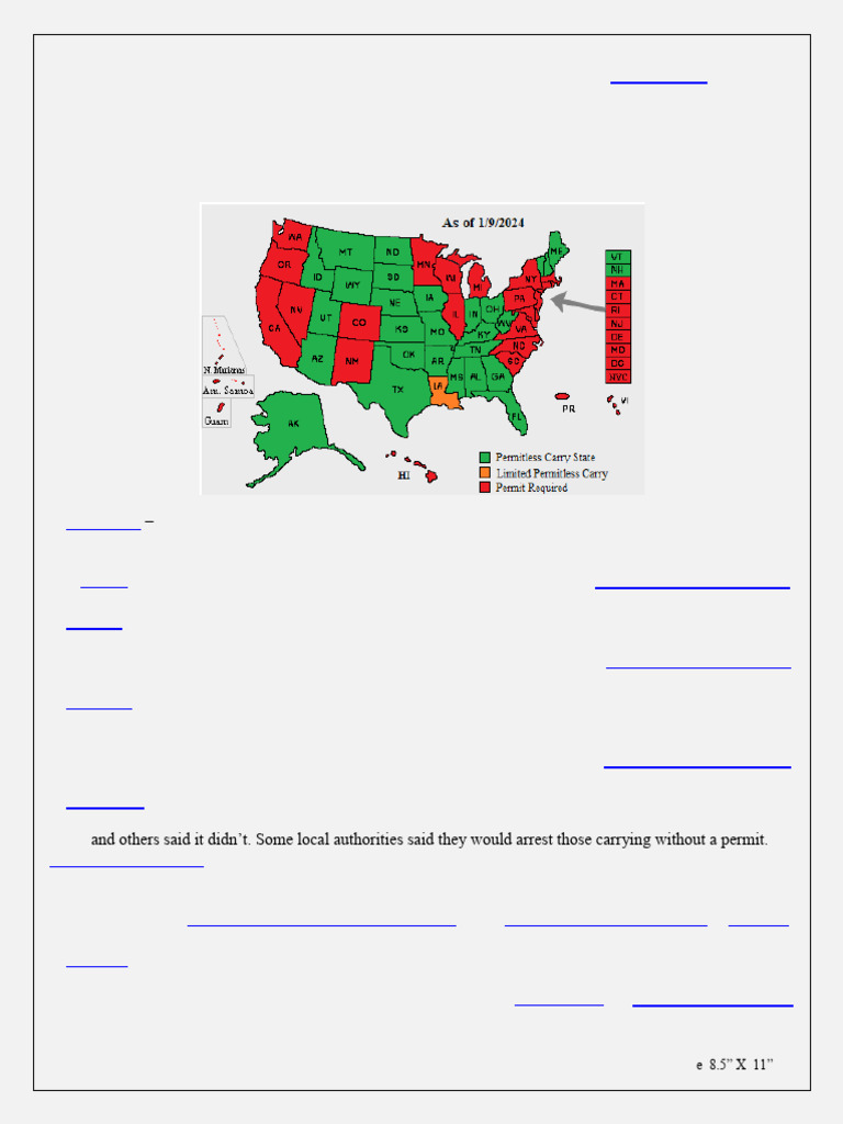Permitless Carry States | PDF