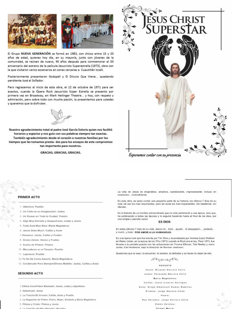 Flayer Invitación Obra Teatro Godspell 2024 | PDF