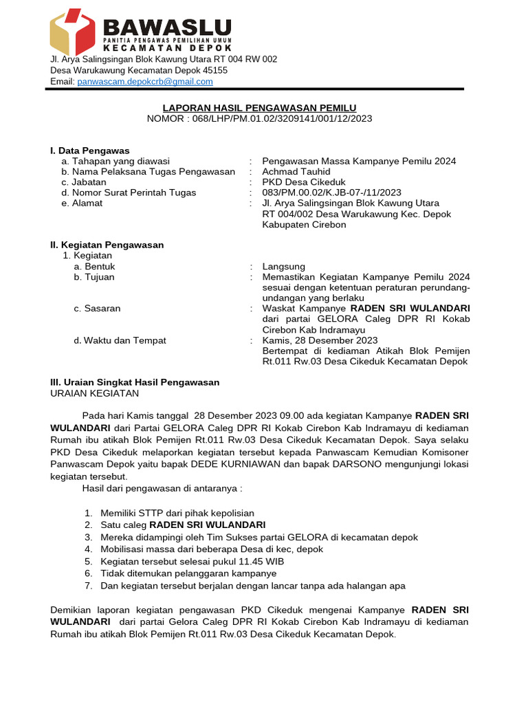 LHP Waskat Cikeduk 068 | PDF