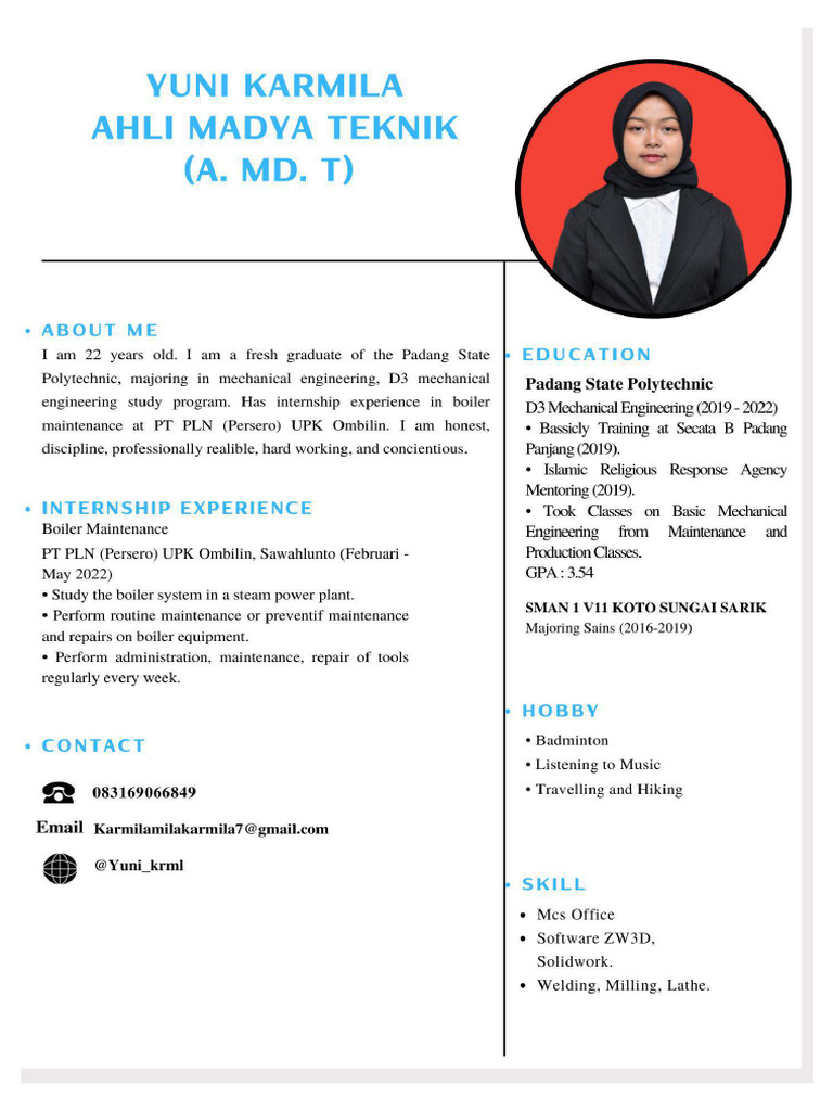 CV Yuni Karmila Baru | PDF