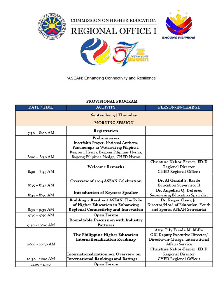 REGIONAL KICK-OFF OPENING CEREMONY FOR 2024 ASEAN MONTH CELEBRATION | PDF