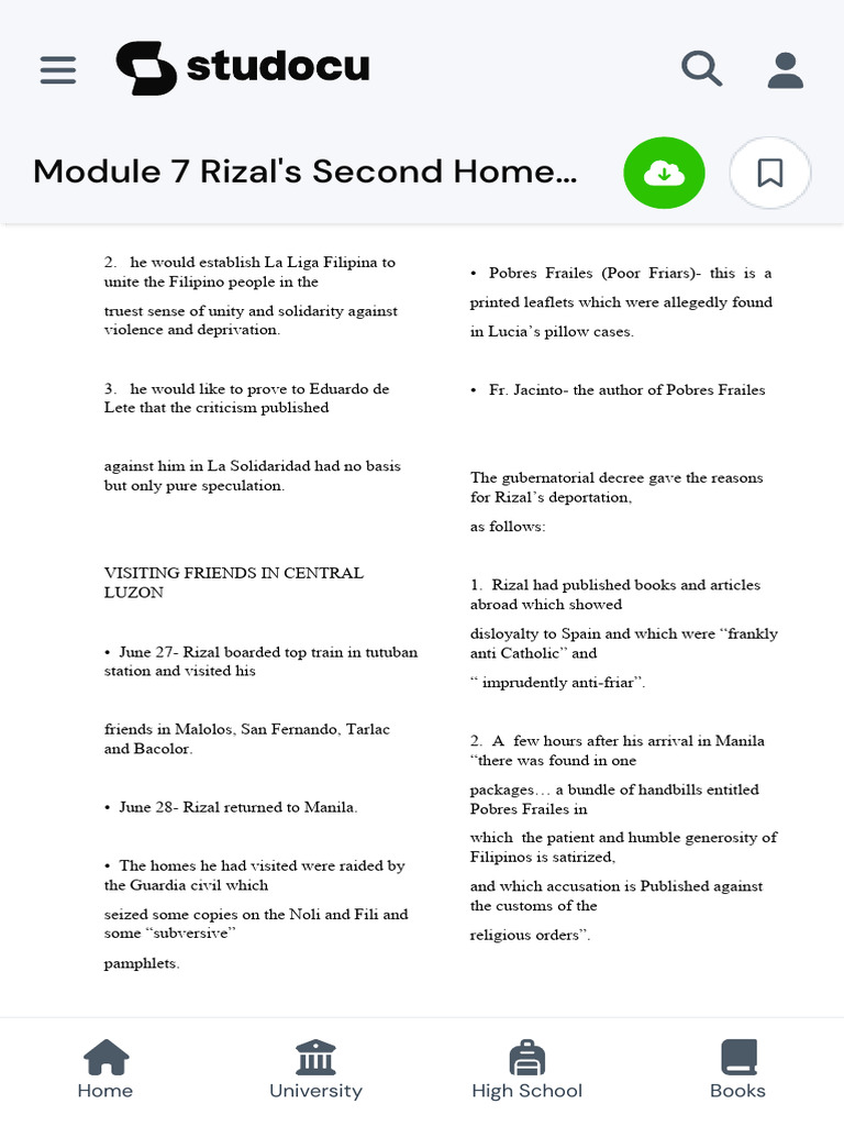 Module 7 Rizal's Second Homecoming - The DECOY, TRIALS, and GRUDGES ...