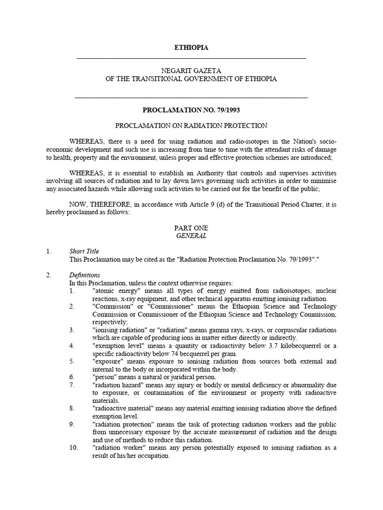 Proclamation 79 1993 | PDF