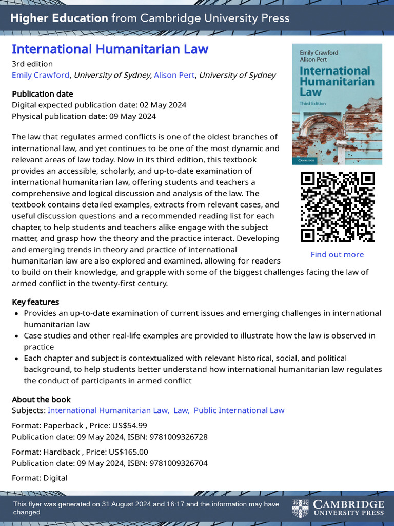 International Humanitarian Law | PDF