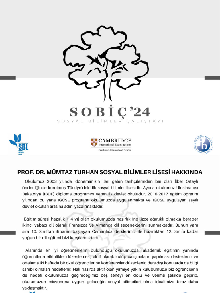 Sobiç'24 Tanıtım Dosyası | PDF