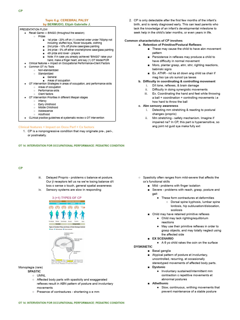 Cerebral Palsy Pdf Cerebral Palsy Clinical Medicine