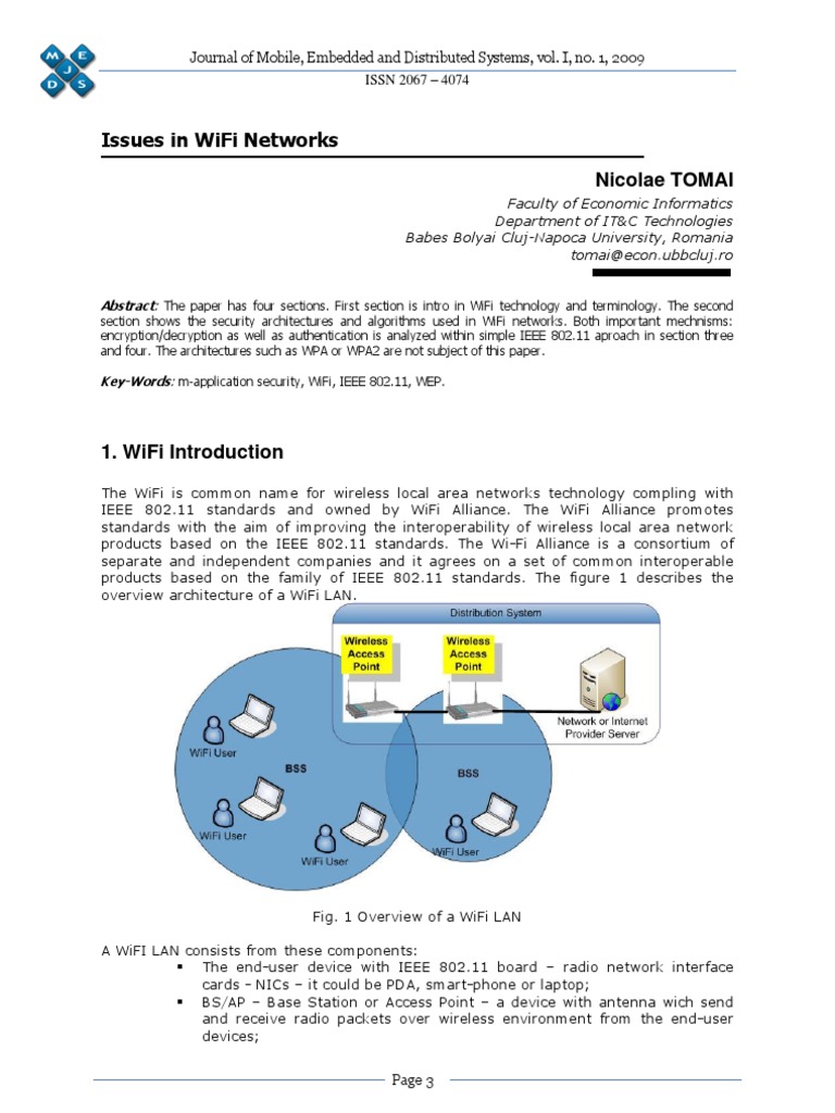 Issues in WiFi Networks | PDF | Wi Fi | Wireless Lan