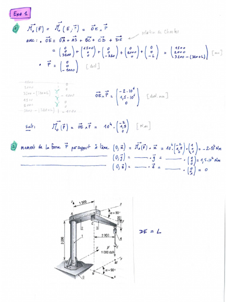 Corrigé Des Exercices de Statique | PDF