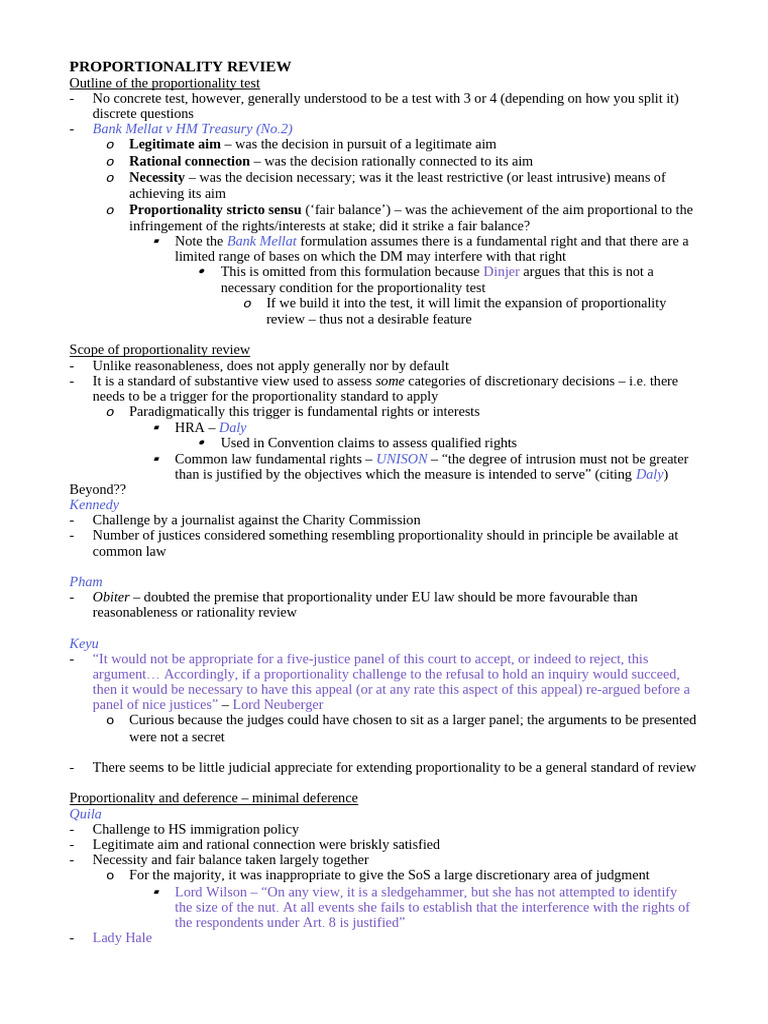 Proportionality Review | PDF