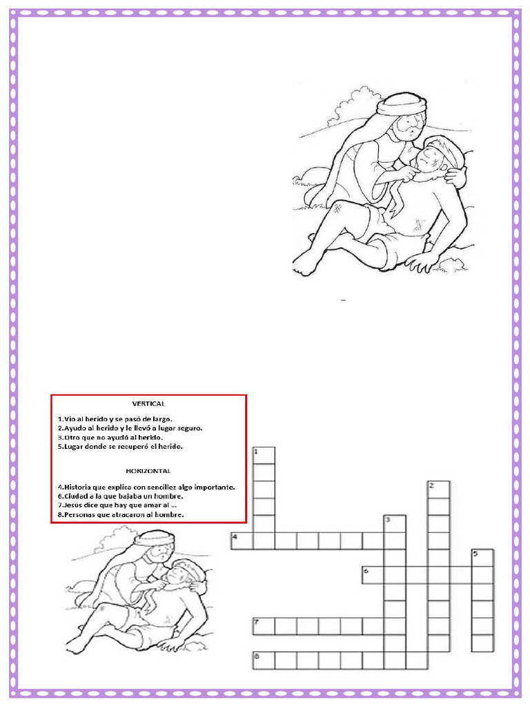 FICHA REL. La Parábola Del Buen Samaritano | PDF