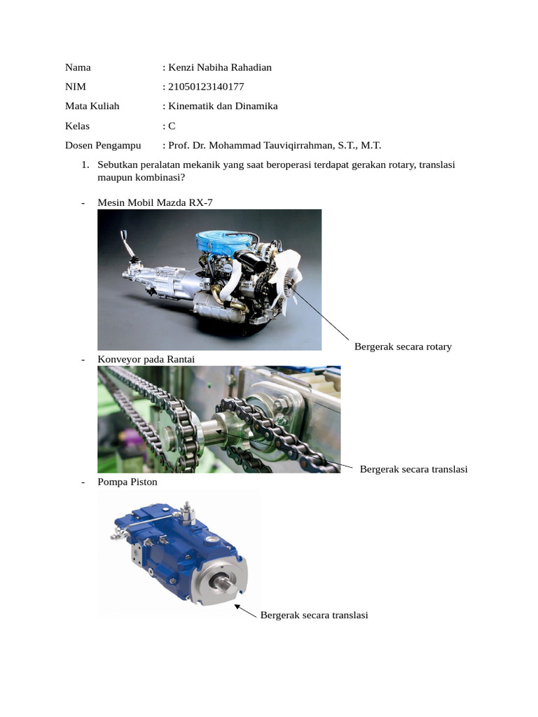 Kinematika & Dinamika | PDF