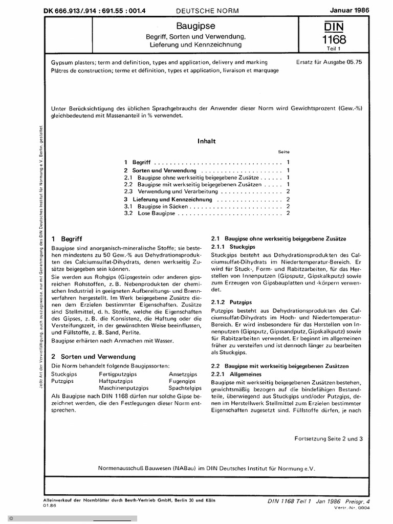 Din 1168-1 | PDF