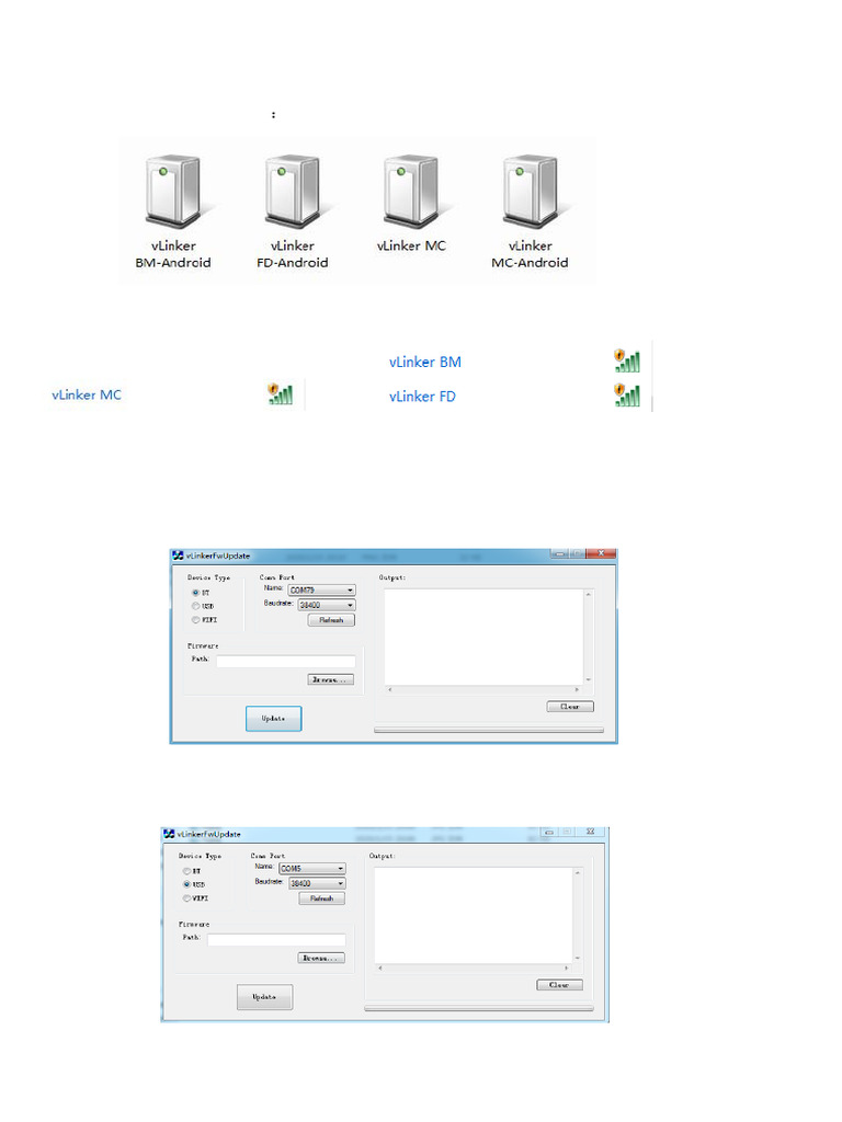 VLinker Series Upgrade Manual | PDF