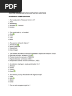 NDA Entrance Exam Past Questions 2024 | PDF | Area