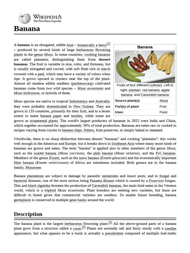 Banana | PDF