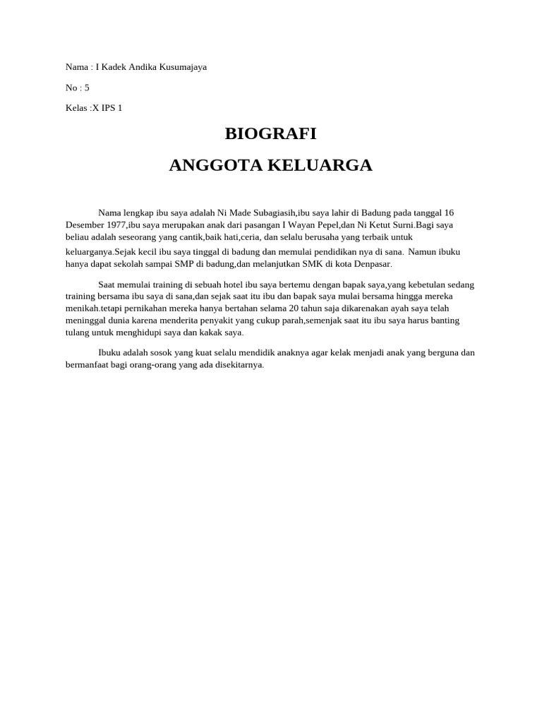 Biografi Orang Tua Pdf