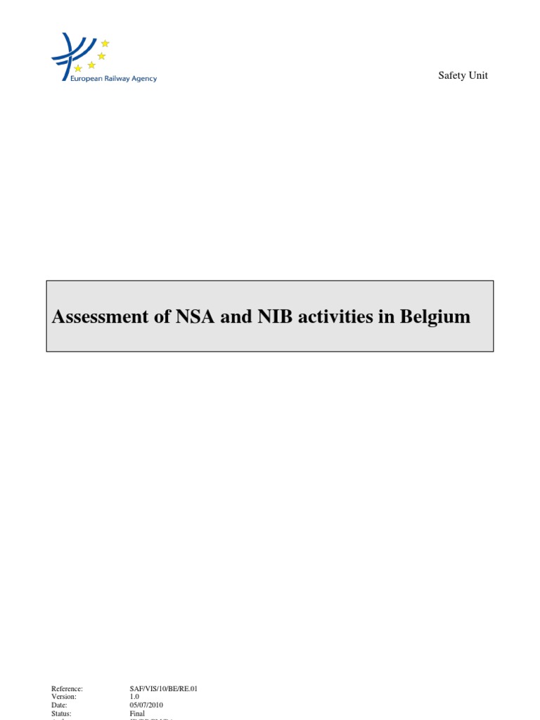 Assessment of NSA and NIB Activities in Belgium en | PDF | Competence ...