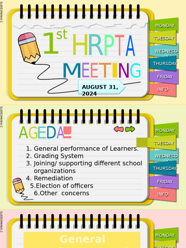 1st PTA Meeting SY 2024 2025 | PDF