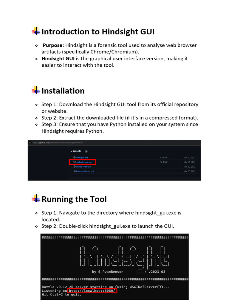 Hindsight GUI (Arin) | PDF