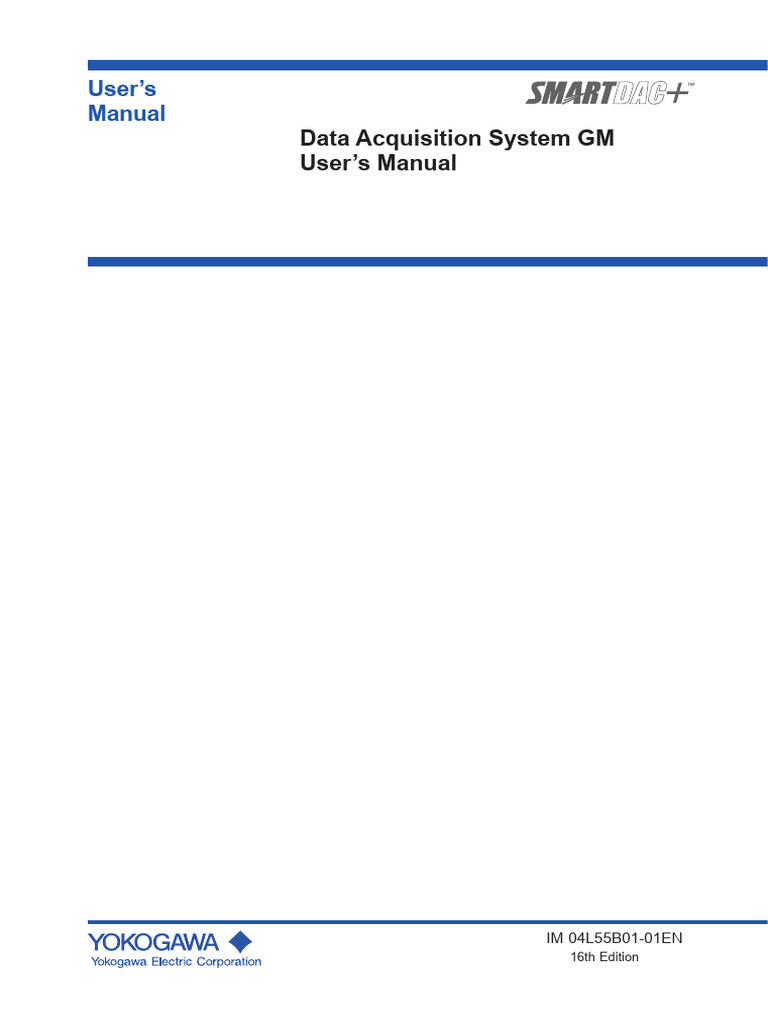 GM 10 Data Acquisition System GM User's Manua | PDF