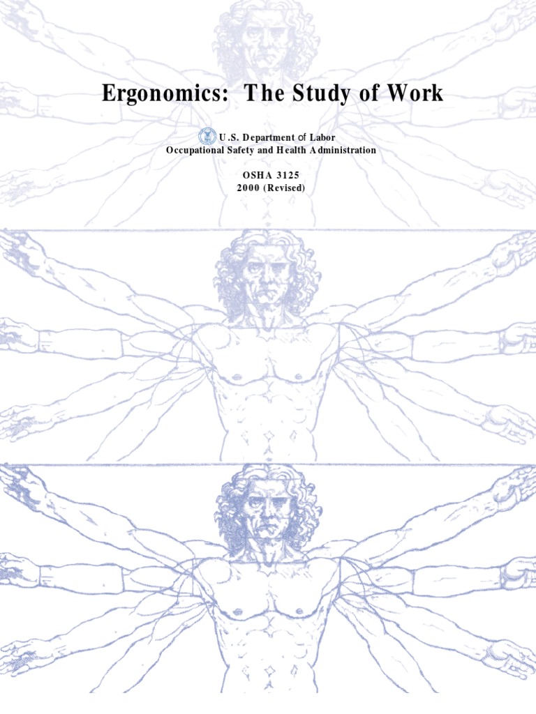 Osha - Ergonomics - The Study of Work | PDF | Human Factors And Ergonomics