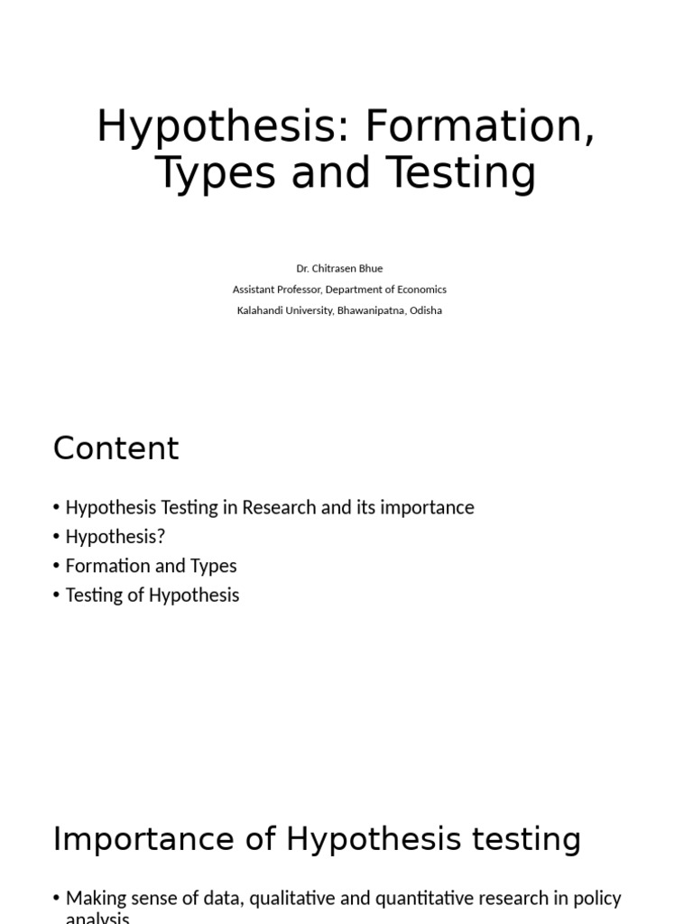 Hypothesis Testing | PDF
