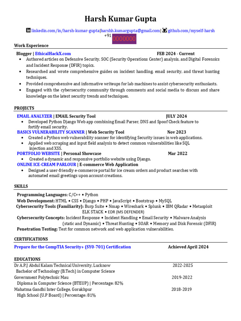 harsh-Resume_Signed | PDF