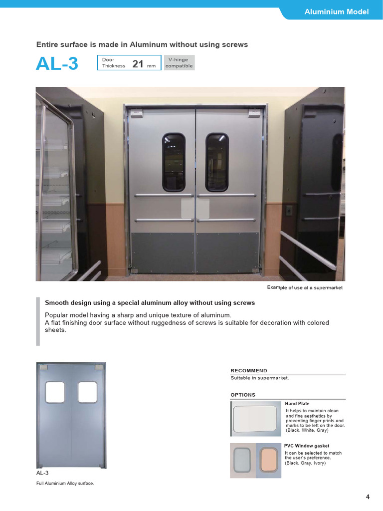Entire Surface Is Made in Aluminum Without Using Screws: MM Door ...