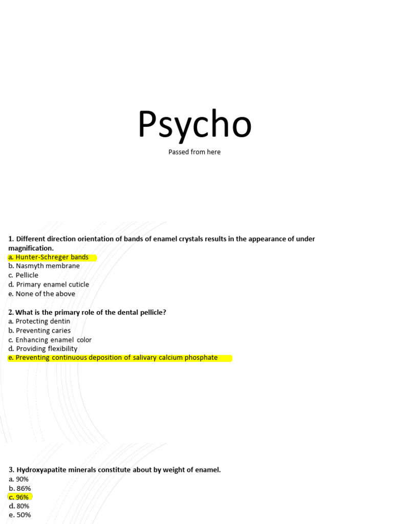 Psycho | PDF