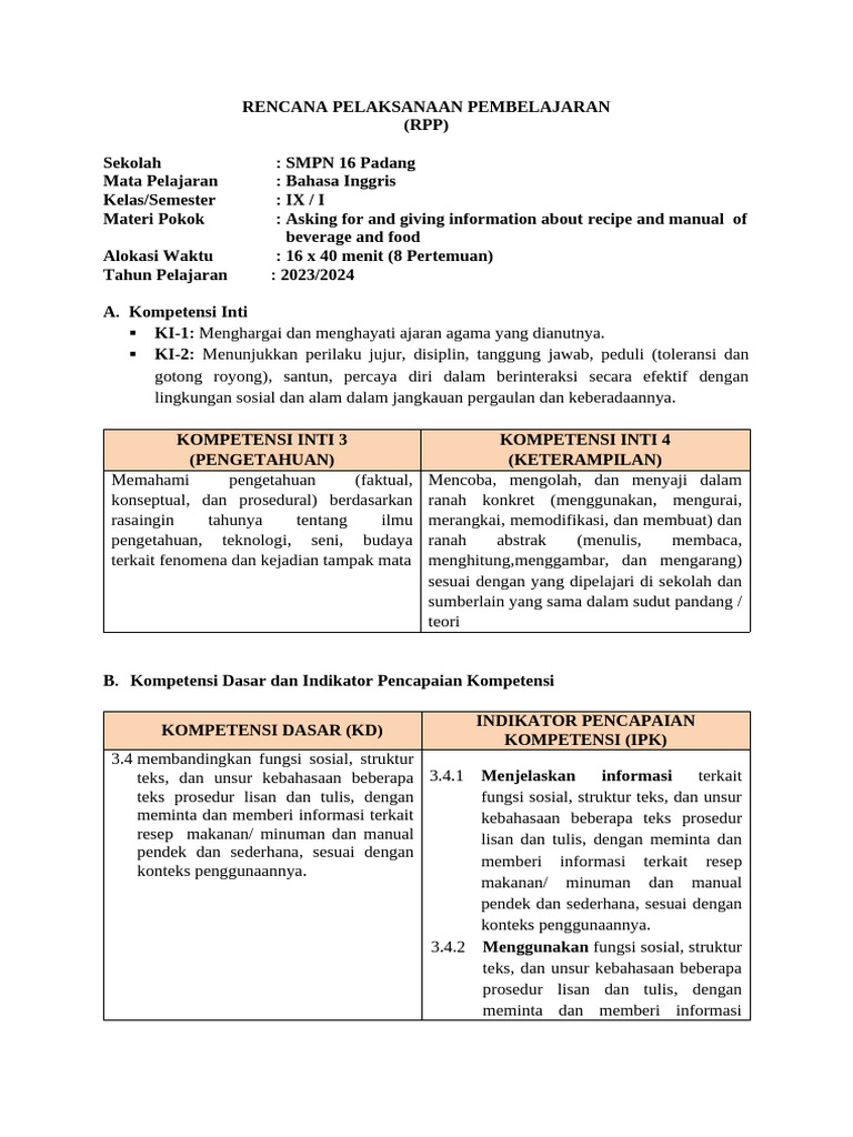 Modul Ajar KD 3.4 | PDF