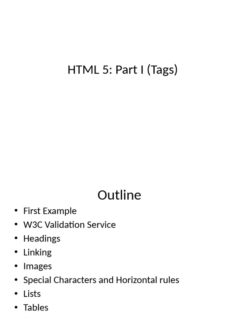 HTML Tags - 1 | PDF