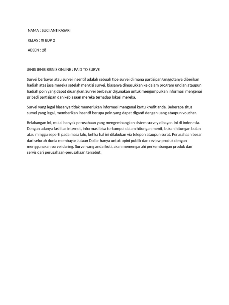 NAMA - SUCI ANT-WPS Office | PDF