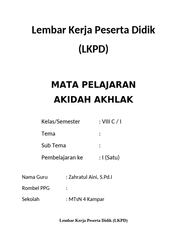 LKPD 5 | PDF