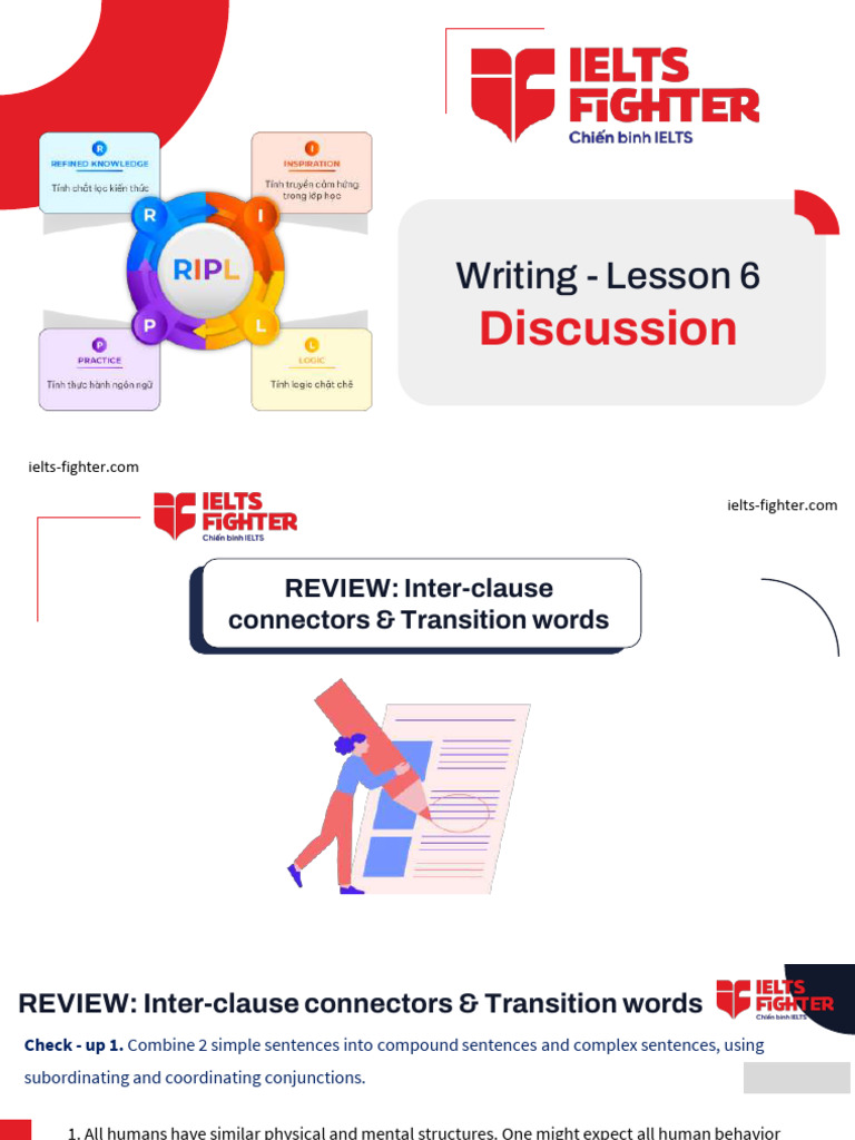 Fighter-5-Writing_Lesson-6_Discussion | PDF