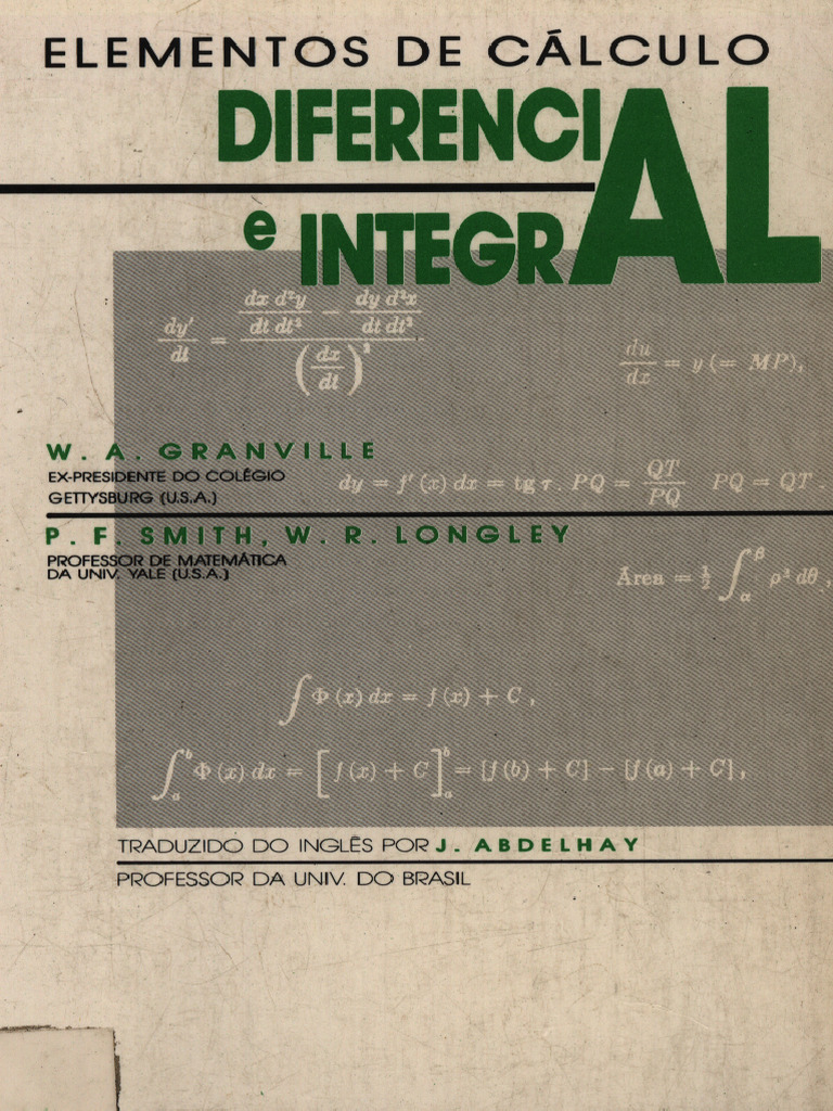 Elementos de Cálculo Diferencial e Integral | PDF