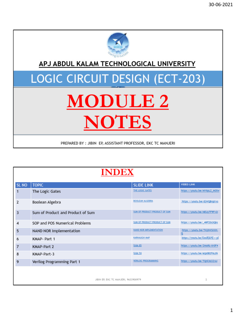 Ect203 Module 2 Notes - Jibin Ep | PDF