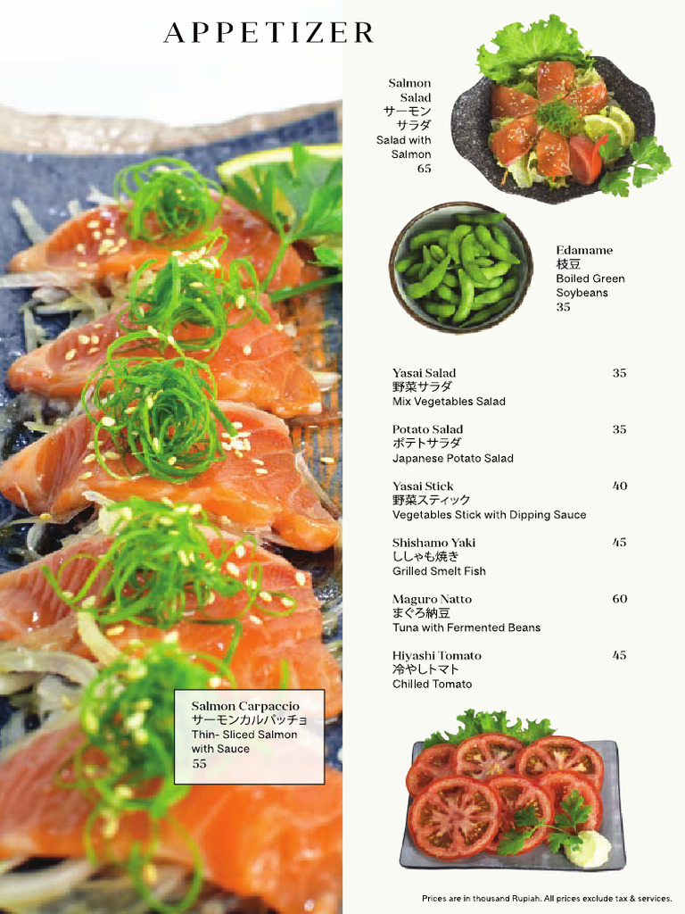 Alacarte & Dinner Menu | PDF