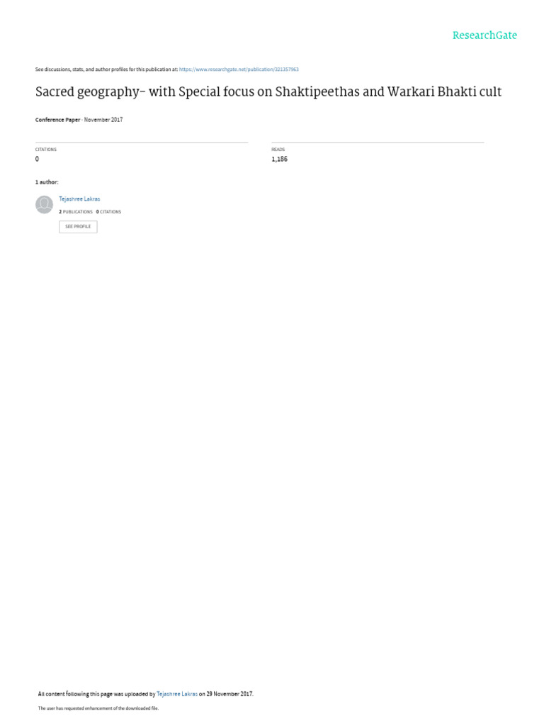 Sacred Geography | PDF