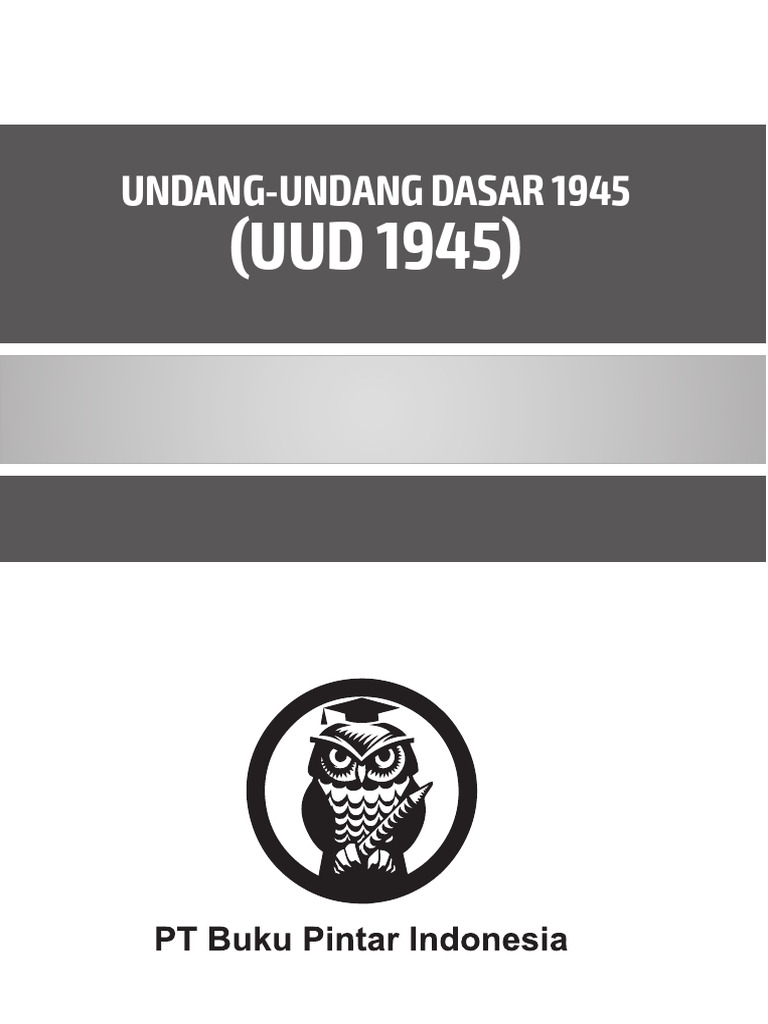 E-Book UUD 45 | PDF | Indonesia | Politics