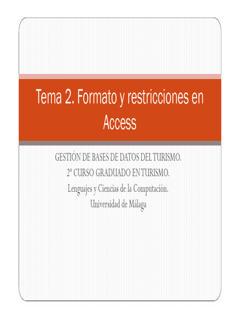 Tema 2c Tipos Dato y Formato | PDF