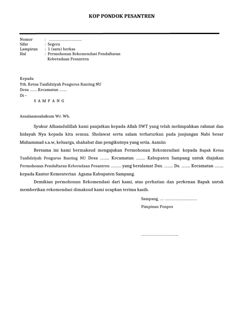 Rekomendasi Dari Ormas Keagamaan Islam 2023 | PDF