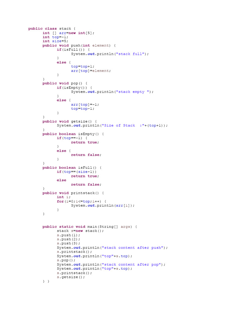 Stack and Q | PDF