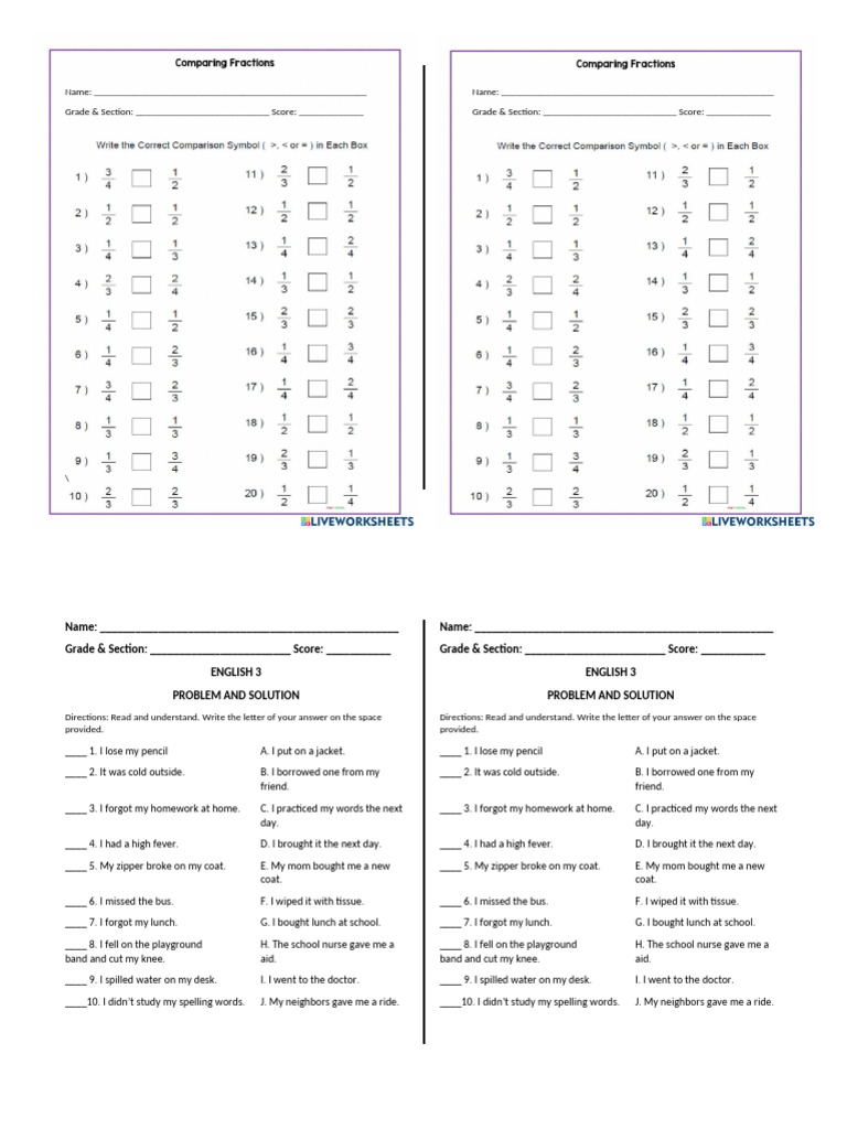 q3w3 Worksheets | PDF