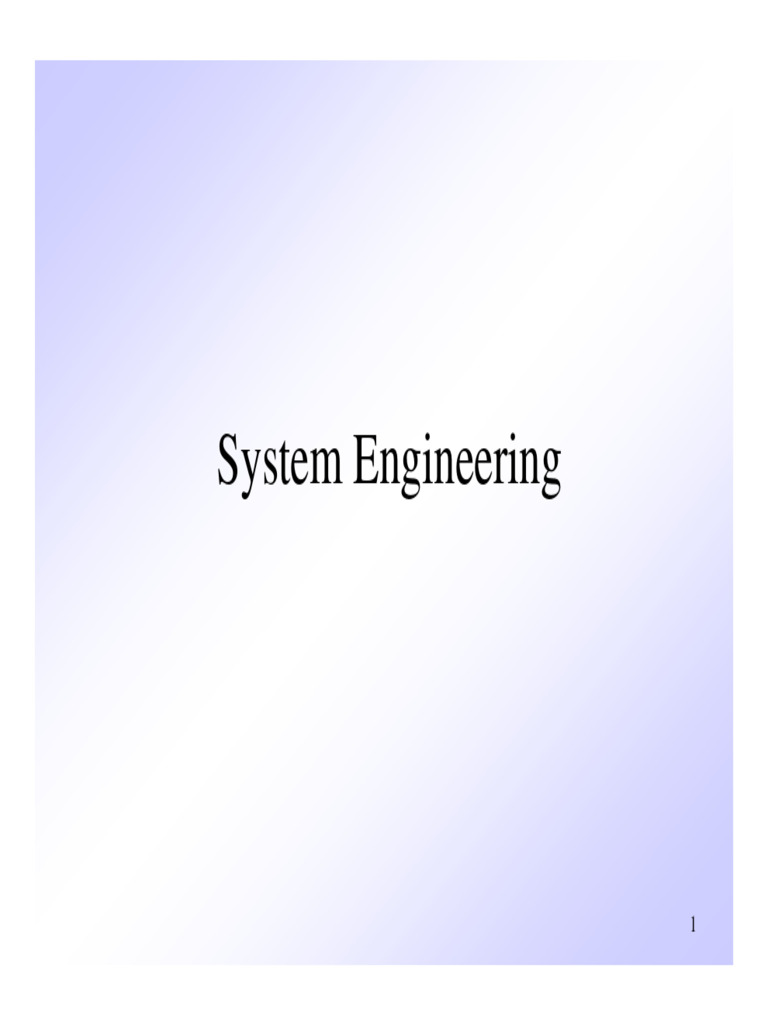 system-engineering | PDF