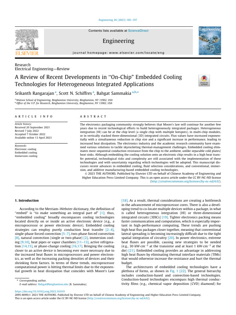 A Review of Recent Developments in A Review of Recent Developments in