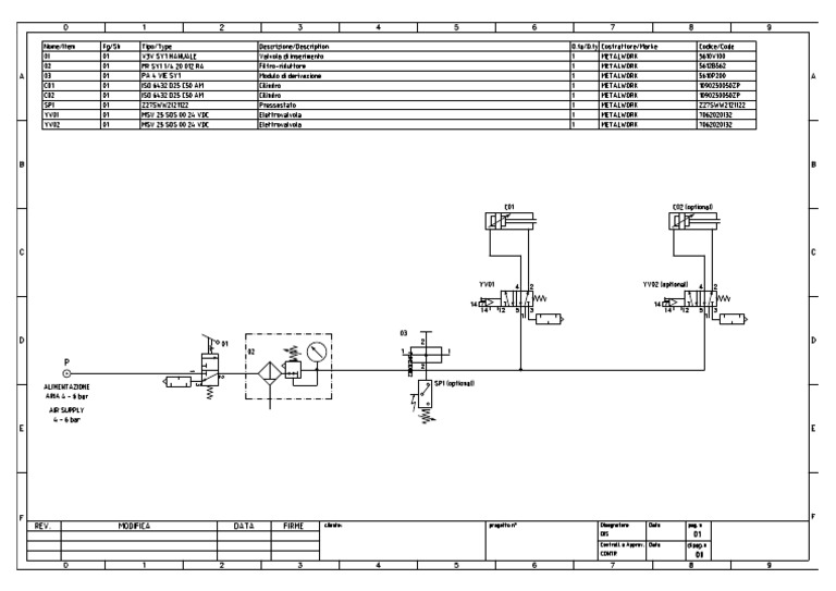 Schema Pneumatico | PDF