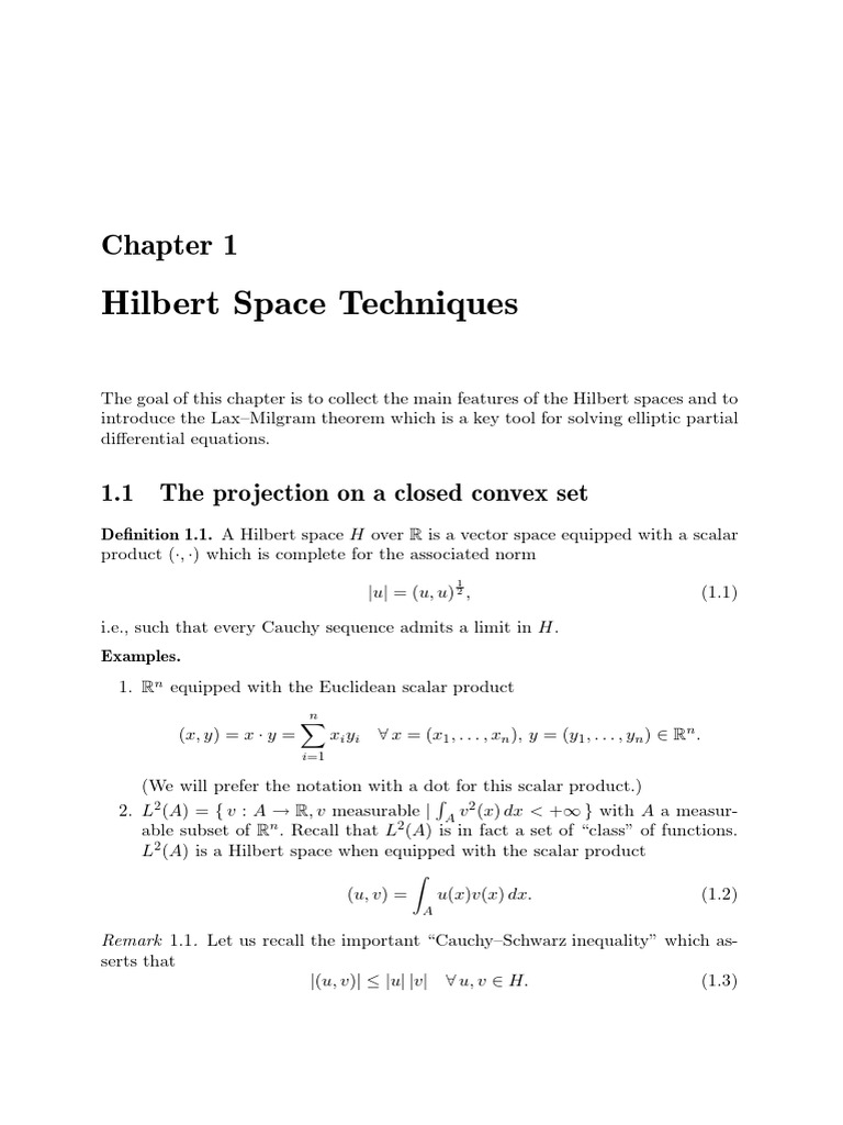 Hilbert Space | PDF
