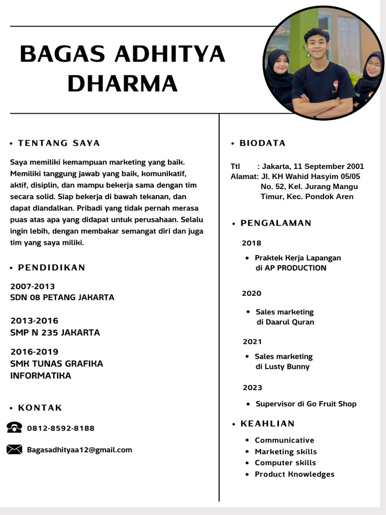 CV Bagas Adhitya | PDF