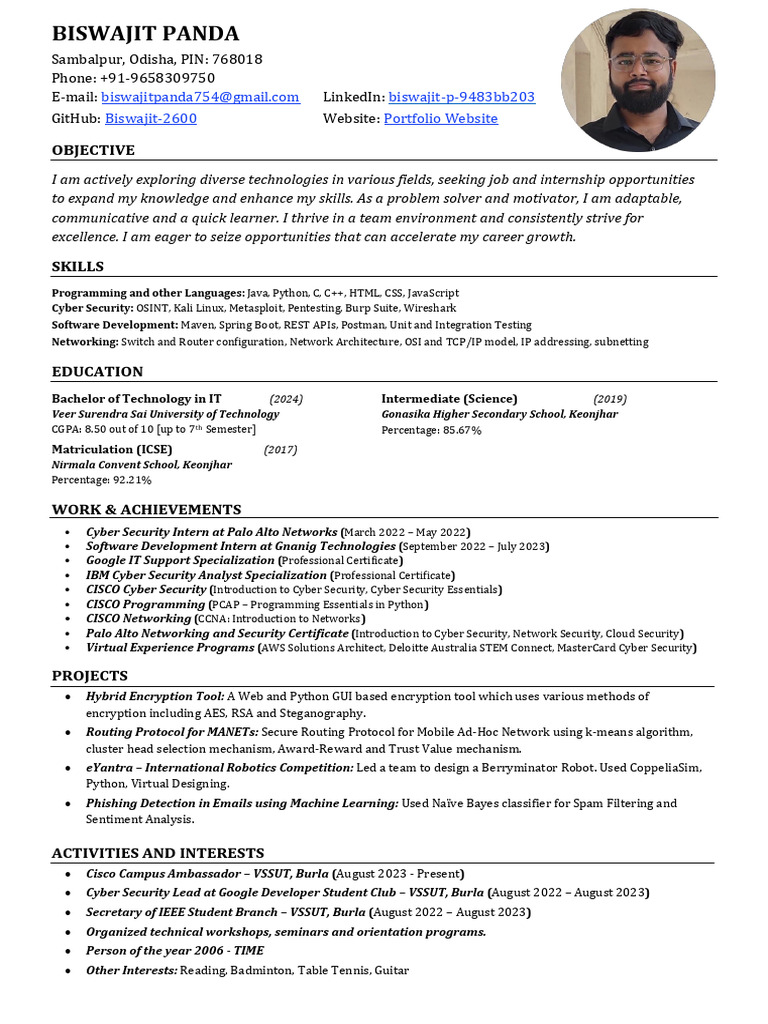 Resume Tech Mahindra | PDF